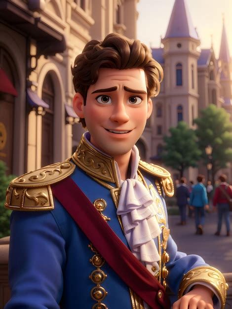 Premium Ai Image 3d Cartoon Style Character Of Prince Created With Generative Ai