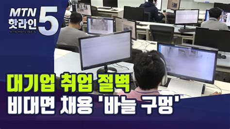 대기업 취업 절벽비대면 채용 바늘 구멍 머니투데이방송 뉴스 Youtube
