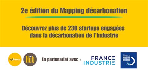 Mapping des start up engagées pour la décarbonation de lindustrie