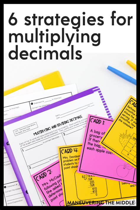 6 Strategies For Multiplying Decimals Maneuvering The Middle