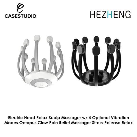Electric Head Relax Scalp Massager W 4 Optional Vibration Modes