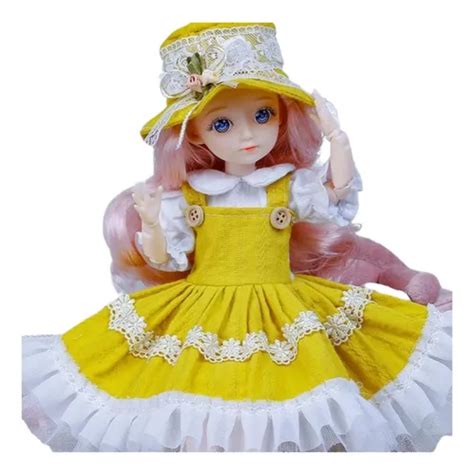 Boneca Bjd Doll Luxo 30cm Articulada Parcelamento Sem Juros