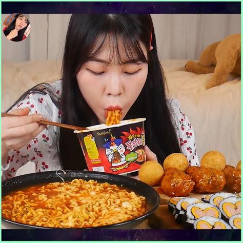 Sulgi Mukbang Trending 3 Flavored Kimbap Seasoned Chicken Cheese