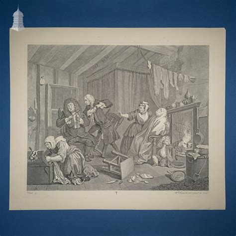 A Harlots Progress Series Of 6 Original 18th C Engravings By William