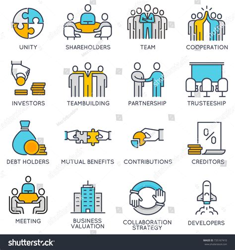 비즈니스 프로세스 팀 작업 및 인적 스톡 벡터로열티 프리 735167410 Shutterstock