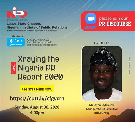 My Session With Nipr Lagos Chapter On Sunday August 30 2020 Bhm