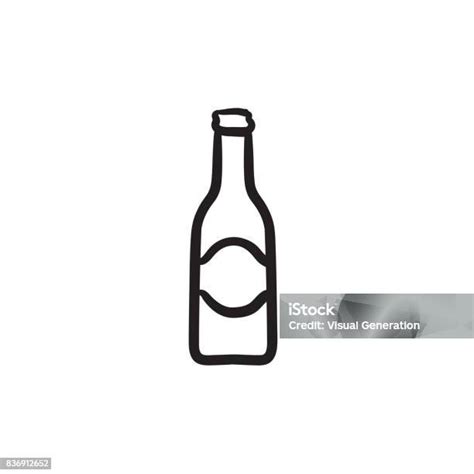 유리병 스케치 아이콘크기 Ale에 대한 스톡 벡터 아트 및 기타 이미지 Ale 가득 찬 개념 Istock