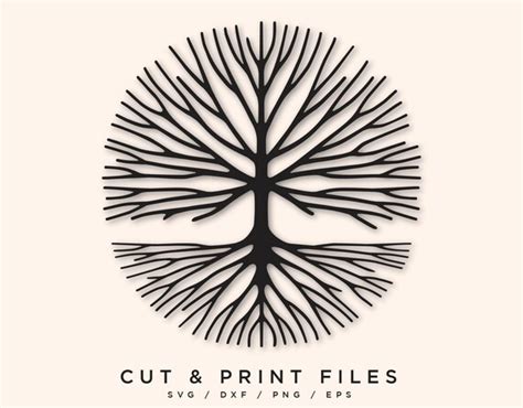 Tree Of Life Tree Cut File Tree Cut Out Tree Dxf Tree Etsy