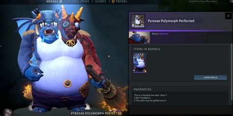 Beli Item Gift Pyrexae Polymorph Perfected Ogre Magi Set Aghanim S