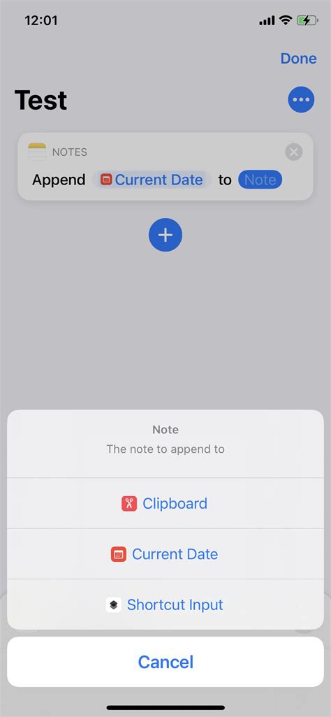 append to note r shortcuts
