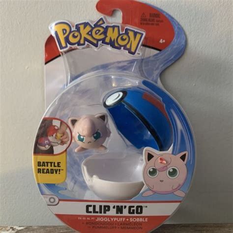 Pokémon Clip N Go Jigglypuff With Poke Ball Battle Ready Action Figure