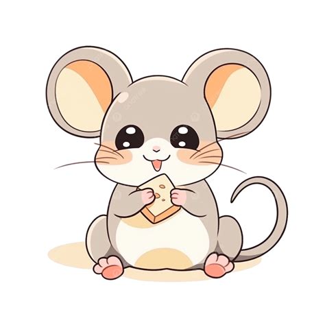 Elemen Gambar Tangan Kartun Tikus Yang Lucu Tikus Kecil Imut Imut