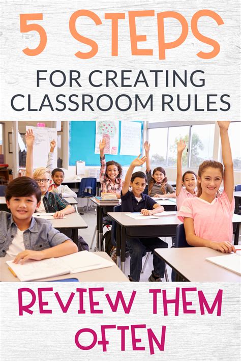5 Steps For Creating Classroom Rules Classroom Rules Classroom Rules