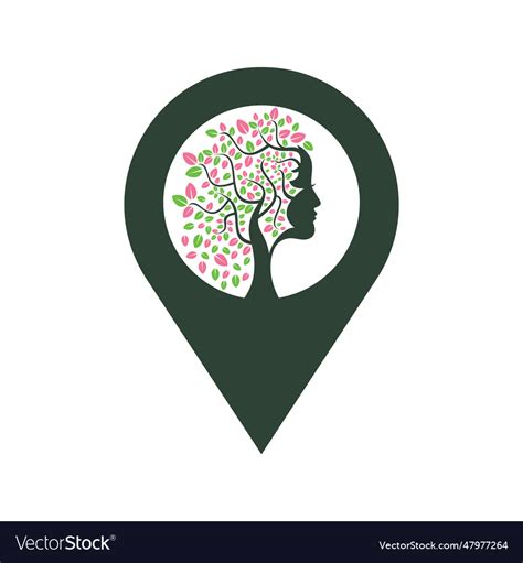 Woman Tree Template Design Royalty Free Vector Image