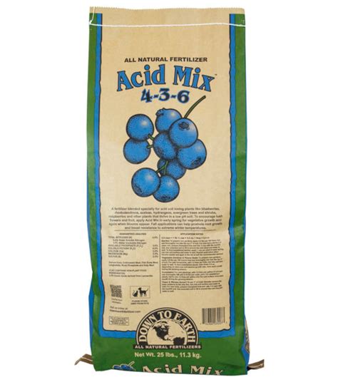Down To Earth Premium Acid Mix Fertilizer 25lb Wilco Farm Stores