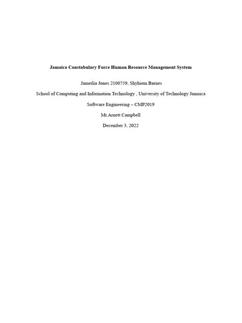 Jcf Hr System Software Engineering Project Pdf Databases Privacy