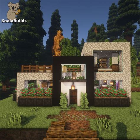 Minecraft Easy Modern House Tutorial On YT Minecraft Designs Minecraft Architecture