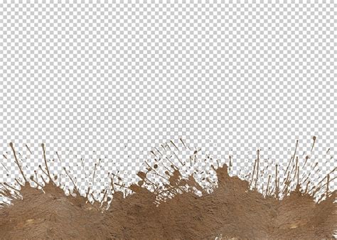 Premium Psd Mud Splash Isolated Transparency Background