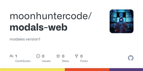 GitHub Moonhuntercode Modals Web Modales Version