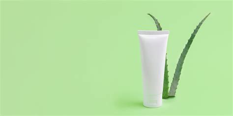 배경에 알로에 베라가 있는 빈 화장품 튜브 유기농 화장품 개념 큰 배너 기포에 대한 스톡 사진 및 기타 이미지 기포 떨어짐