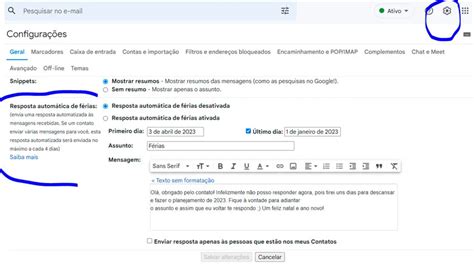Como Colocar Aviso De Férias Ou Ausência No Gmail Aylton Inacio