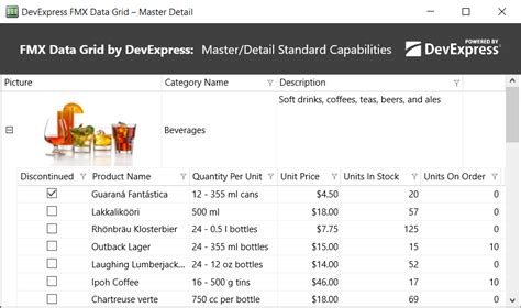 Devexpress Fmx Grid Now Available