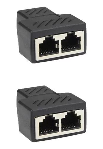Lan Ethernet Red Rj45 Plug Divisor Extensor 2 Piezas Envío Gratis