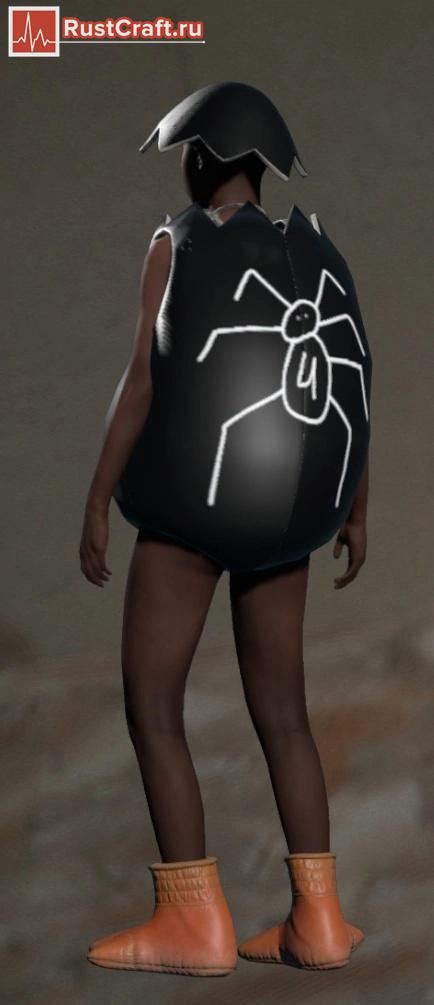 Костюм яйцо в Расте Egg Suit обзор скина Rust Craft