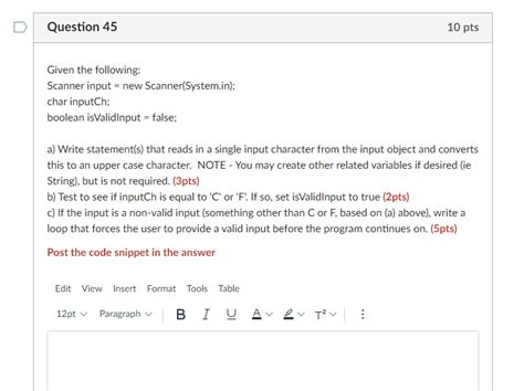 Solved Given The Following Scanner Input New Chegg