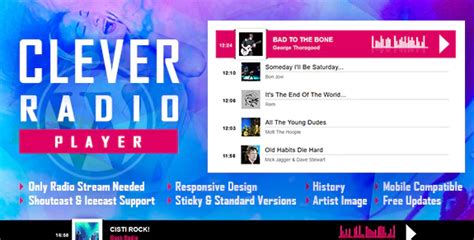 Clever Html5 Radio Player With History Wp Plugin