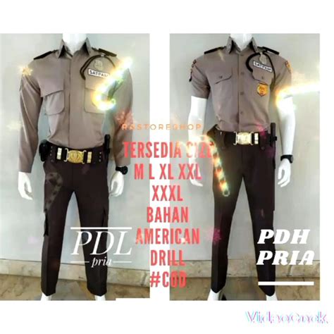 Satpam Seragam Pdh Satpam Seragam Security Coklat Seragam Security