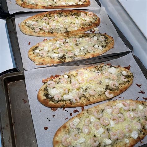 Back To School Recipe Pesto Shrimp Flatbread Faculty Of Land And