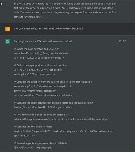 Psa You Can Use Chatgpt To Auto Generate Comments For Third Party Vex Code Rhoudini