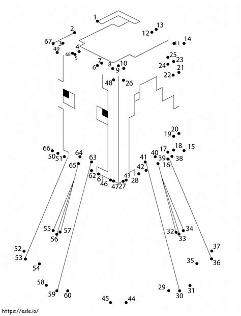 Cumi Minecraft Titik Ke Titik Gambar Mewarnai