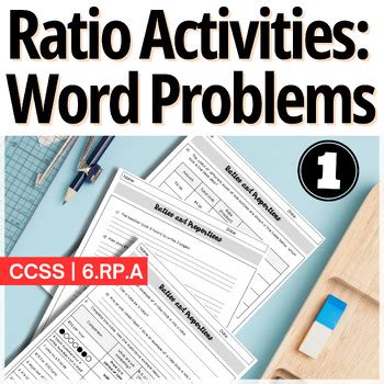 Th Grade Ratios Activities Ratios Word Problems Word Problems Rp Rp