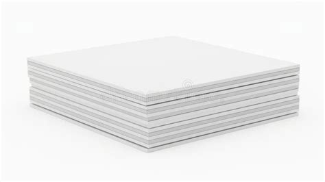 Stack Of White Lined Paper Sheets Ready For Use In Office Or School