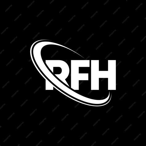Logotipo Rfh Letra Rfh Logotipo De Letra Rfh Iníciais Rfh Ligação