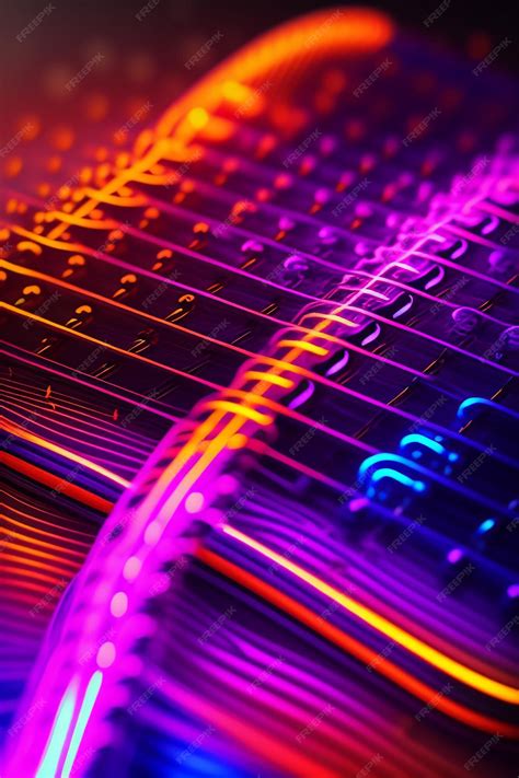 Premium Ai Image A Colorful Background With Lines And Circles