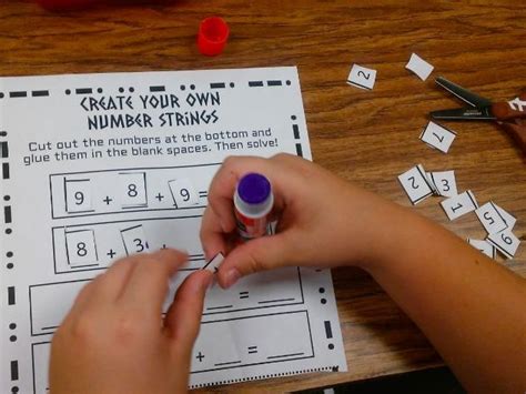 Number Strings Worksheet Teaching Resources