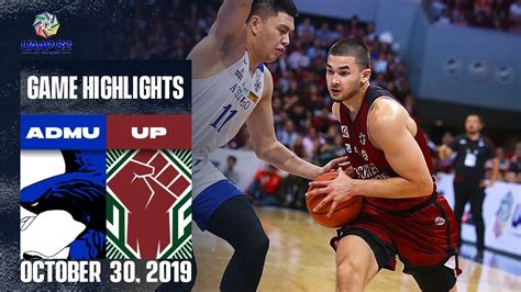 ADMU Vs UP October 30 2019 Game Highlights UAAP 82 MB YouTube