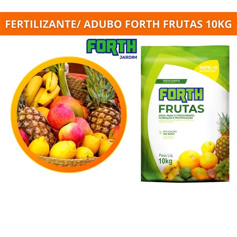 Fertilizante Adubo Forth Frutas kg Floração Frutificação Shopee Brasil