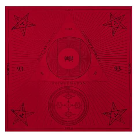 所羅門七十二柱魔神桌巾｜goetia Cloth Tarot Mat尺寸為 60×60 Cm塔羅桌布【左西購物網】 蝦皮購物