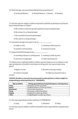 PT ARALING PANLIPUNAN 3 Q1 Docx