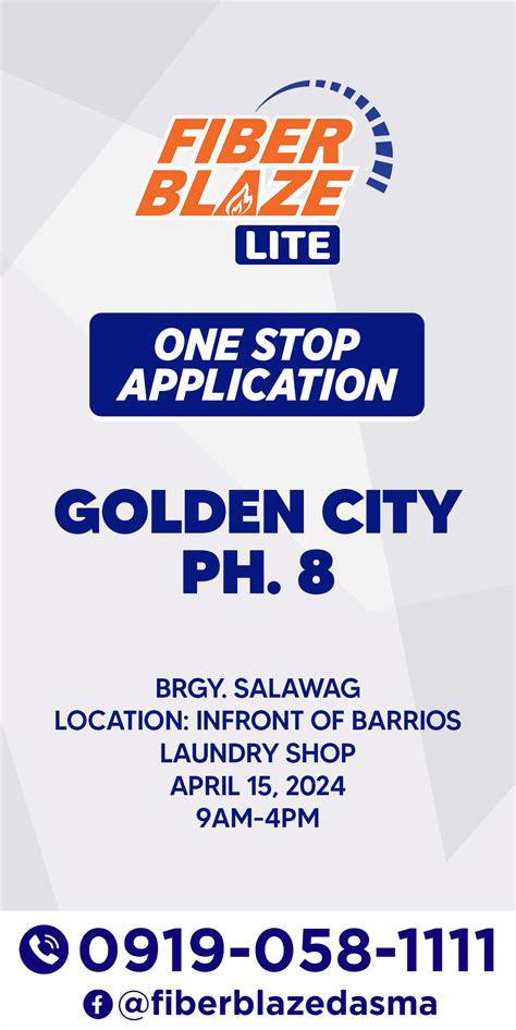 Golden City Ph 8 Brgy Salawag Fiberblaze Dasmariñas Facebook