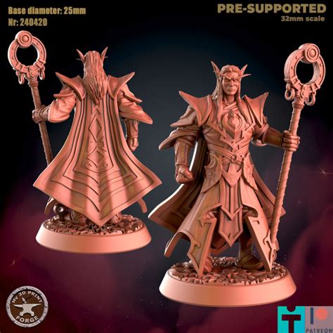 3d Printable Blood Elf Priest By My3dprintforge
