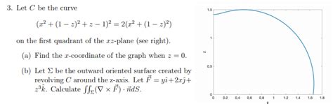 solved 3 let c be the curve 1 5 n x² 1 2 2 2 1 2