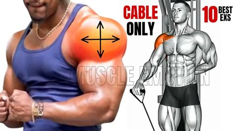 BEST SHOULDER WORKOUT WITH CABLE ONLY AT GYM YouTube