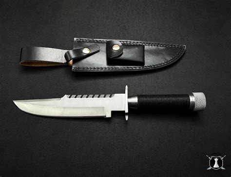 Ls1 Commando Replica Knife Handmade D2 Steel Movie Bowie Knife With Leather Sheath T For