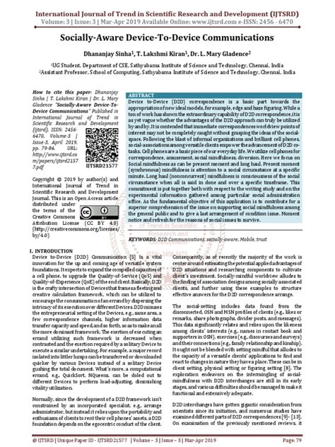 Socially Aware Device To Device Communications Pdf Bluetooth Computer Network