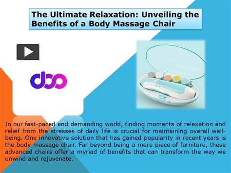 Ppt Body Massage Chair Powerpoint Presentation Free To Download